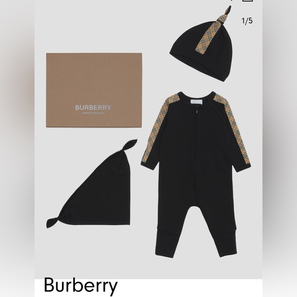 Burberry | One Pieces | Burberry Cotton Blend Threepiece Baby Gift Set ...